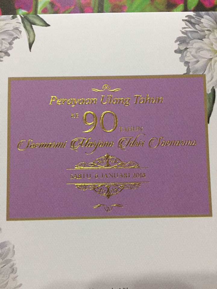 Celebrating 90th Ibu Sumarmi Maryono - Santi Rama